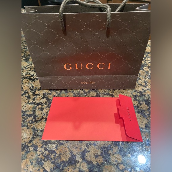 Gucci | Accessories | Bnwt Gucci Gift Bag And Envelope | Poshmark